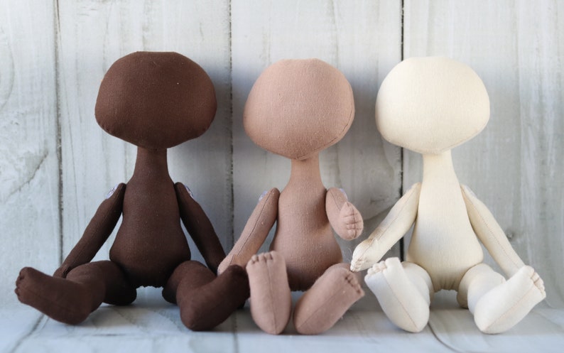 3 Blank Doll Body 26cm /10 Multicolor Blank Rag Doll Rag - Etsy