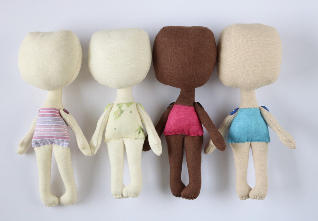 Blank Textile Mini Doll: Craft Doll Body (5.2 Inches) - Etsy