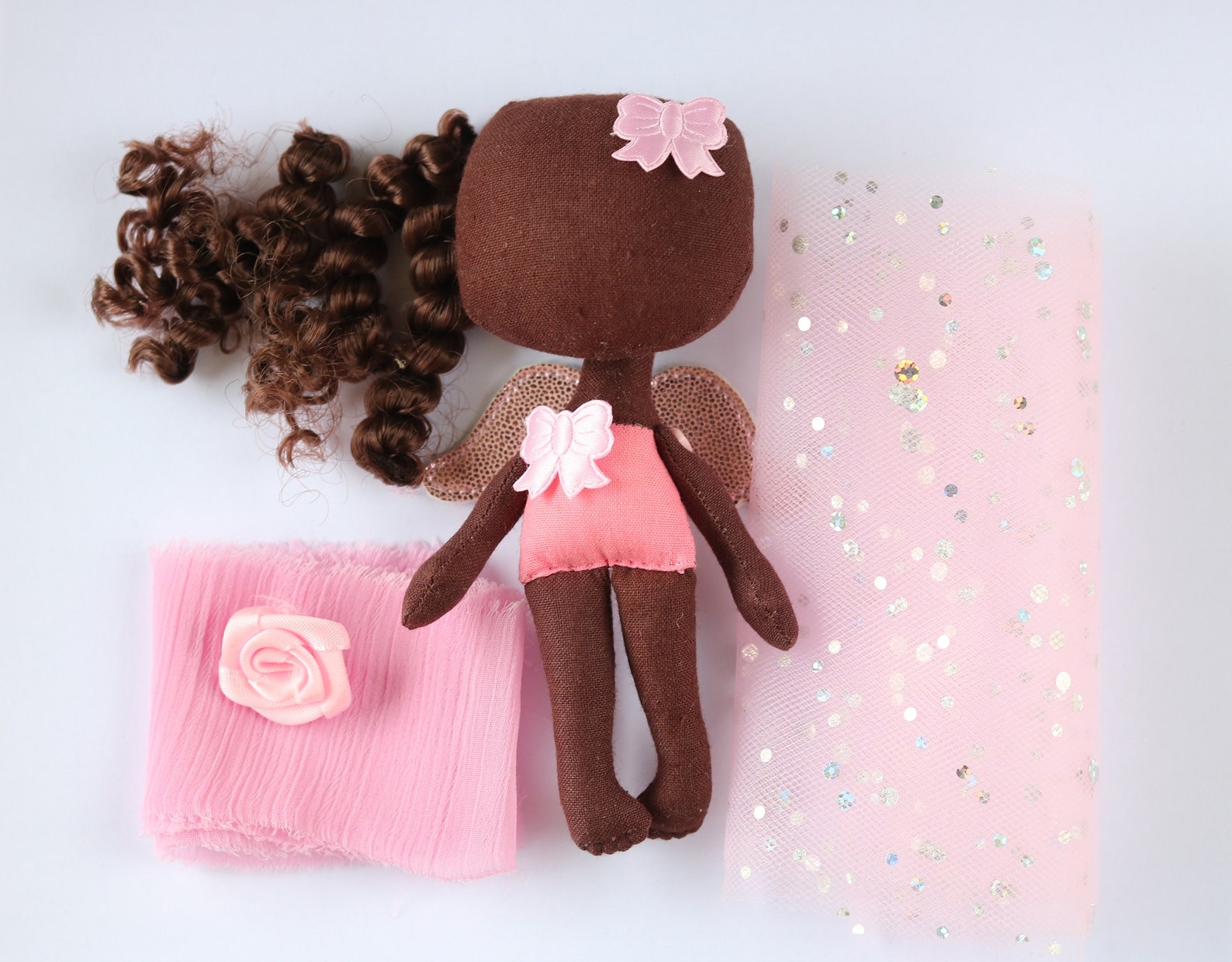 Doll Making Kit Textile Mini Doll Craft Doll Body Making Doll - Etsy