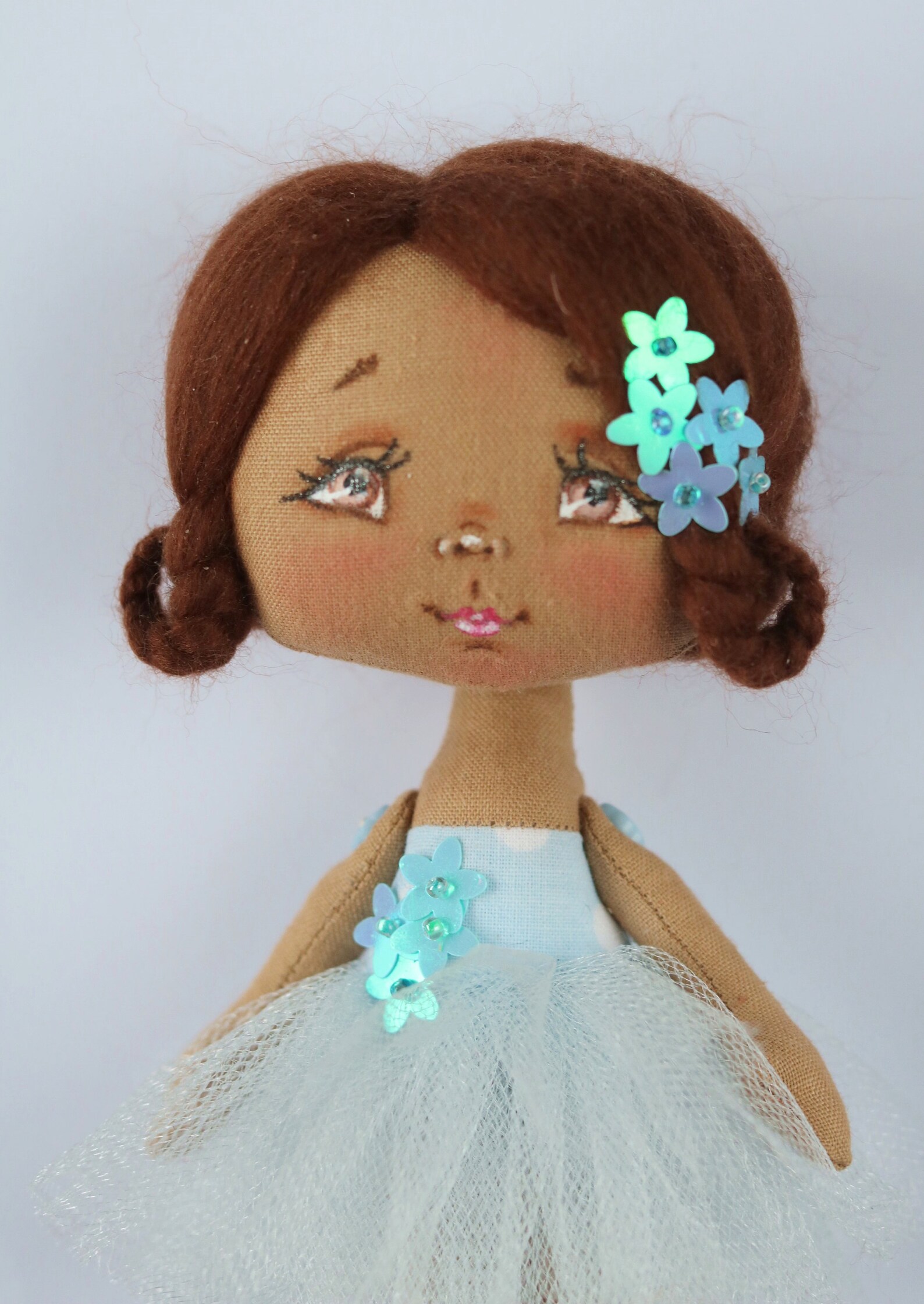 Mini cloth doll. Textile handmade toy. Little doll. | Etsy