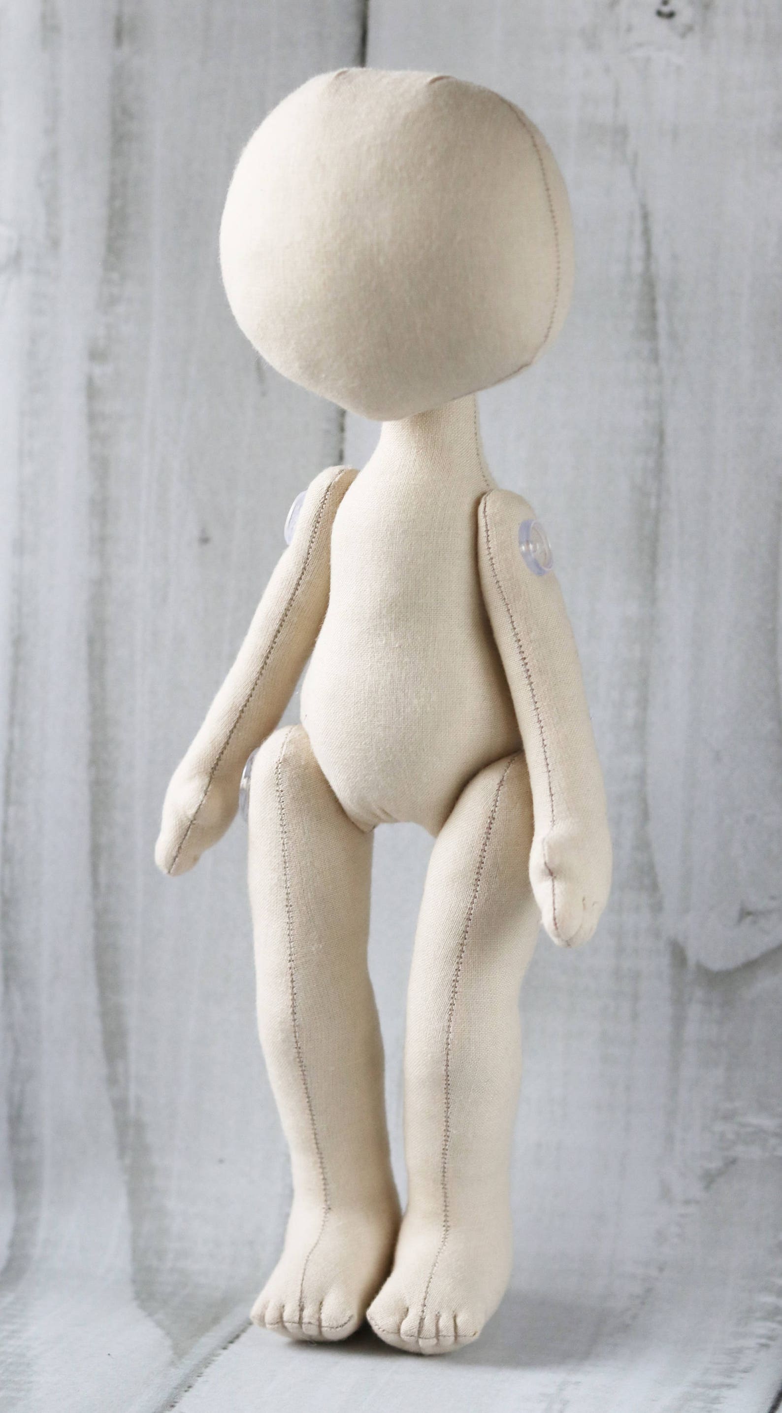 10" Cotton Rag Doll Body: DIY Sewing Project - Etsy