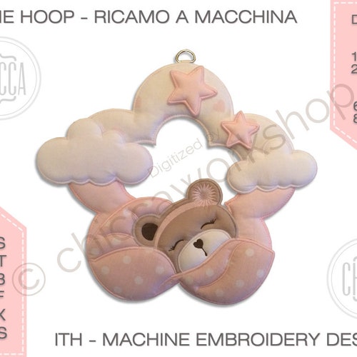 ITH Teddy Garland Machine Embroidery Design With Tutorial - Etsy