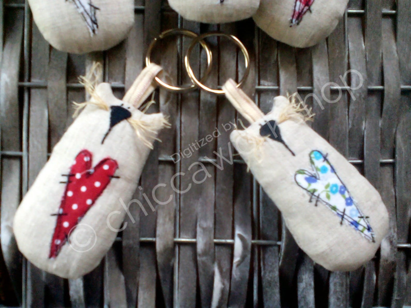 ITH Cat Key Ring Machine Embroidery DIGITAL DOWNLOAD | Etsy