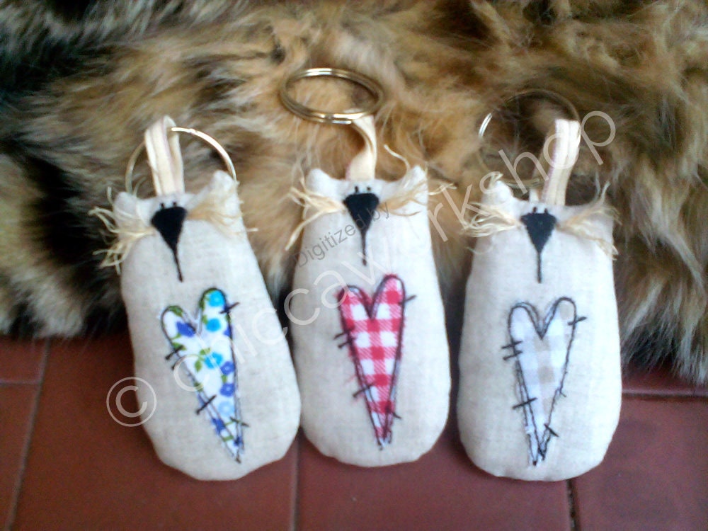 ITH Cat Key Ring Machine Embroidery DIGITAL DOWNLOAD | Etsy