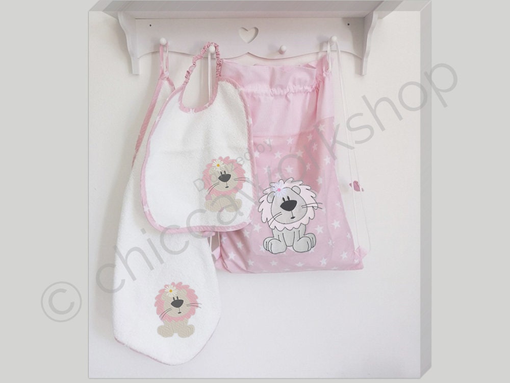 Lion Raw Edge and Machine Embroidery Design - Etsy