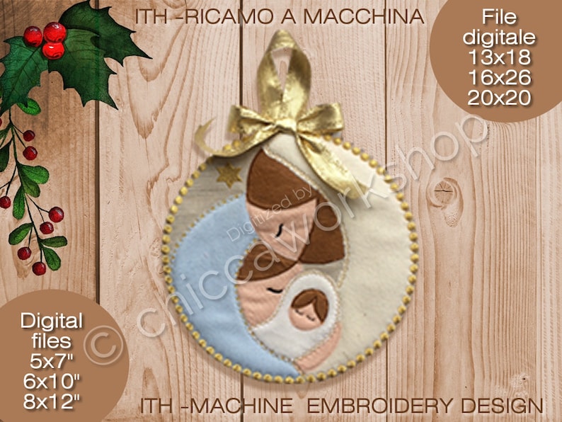 ITH Holy Family Machine Embroidery Design - Etsy