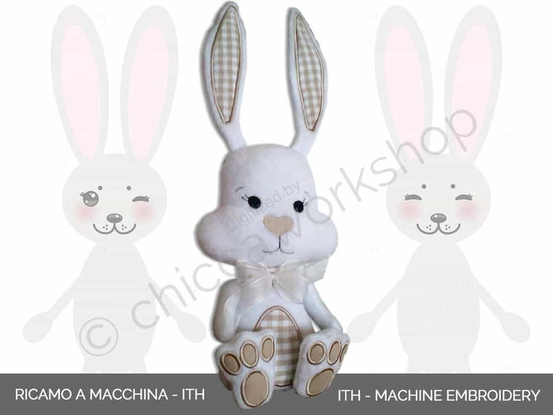 ITH Softie Bunny Machine Embroidery Digital Download - Etsy