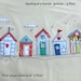 Beach Cabins - Applique Design for Embroidery Machine - Etsy