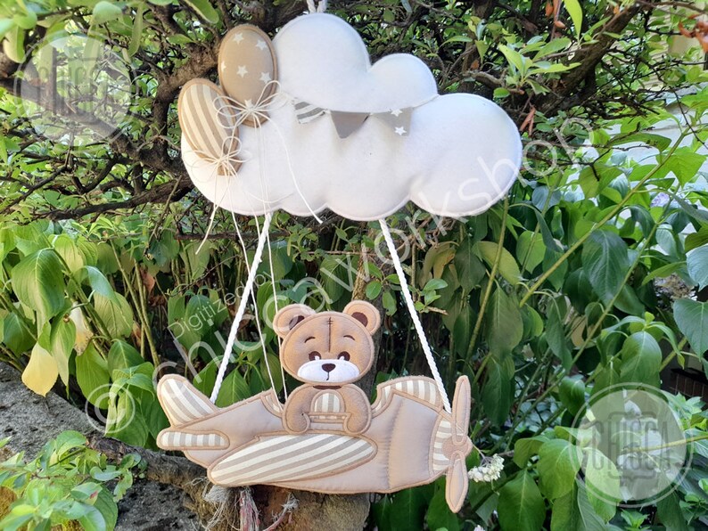 ITH Airplane Garland Machine Embroidery With Tutorial - Etsy