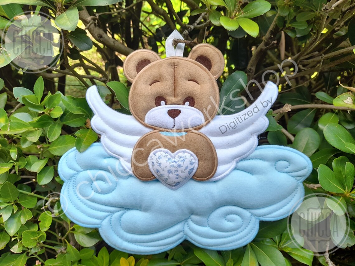 ITH Angel Cot Mobile Machine embroidery design with tutorial | Etsy