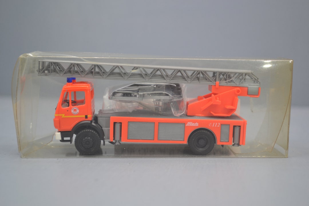 Wiking Mercedes-benz Ladder Truck Fire Department Hamburg - Etsy