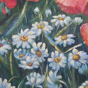 Landscape With Poppies. Structure Painting .impressionism. - Etsy