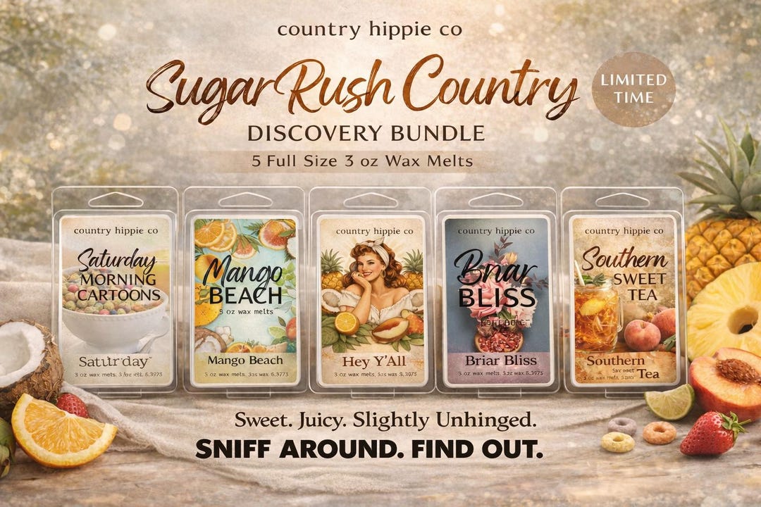 Sugar Rush Country Wax Melt Bundle – Fruity & Sweet Southern Scent Set ...