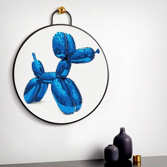 Balloon Dog Downloadable Cross Stitch Pattern - Etsy