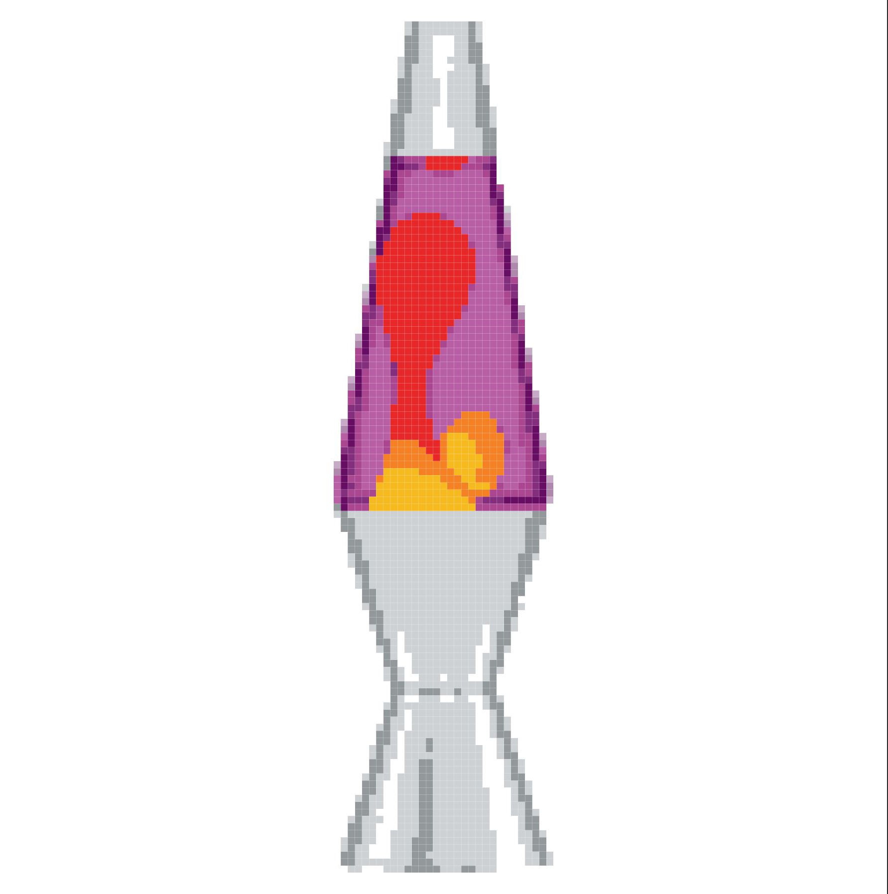 Groovy Lava Lamp Downloadable Cross Stitch Pattern - Etsy