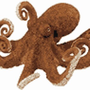 Octopus - Downloadable Cross Stitch Pattern - Etsy