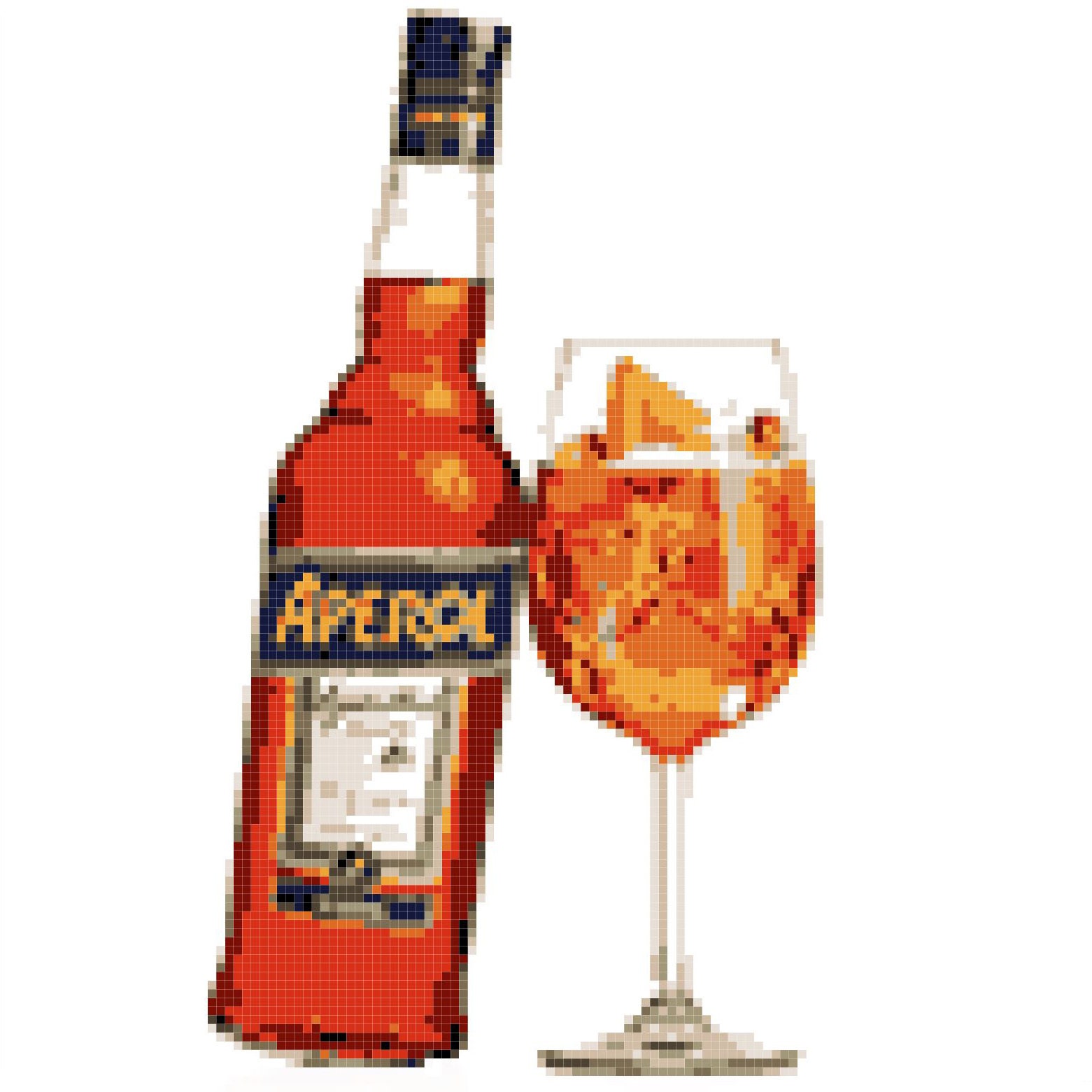 Aperol Spritz - Downloadable Cross Stitch Pattern - Etsy