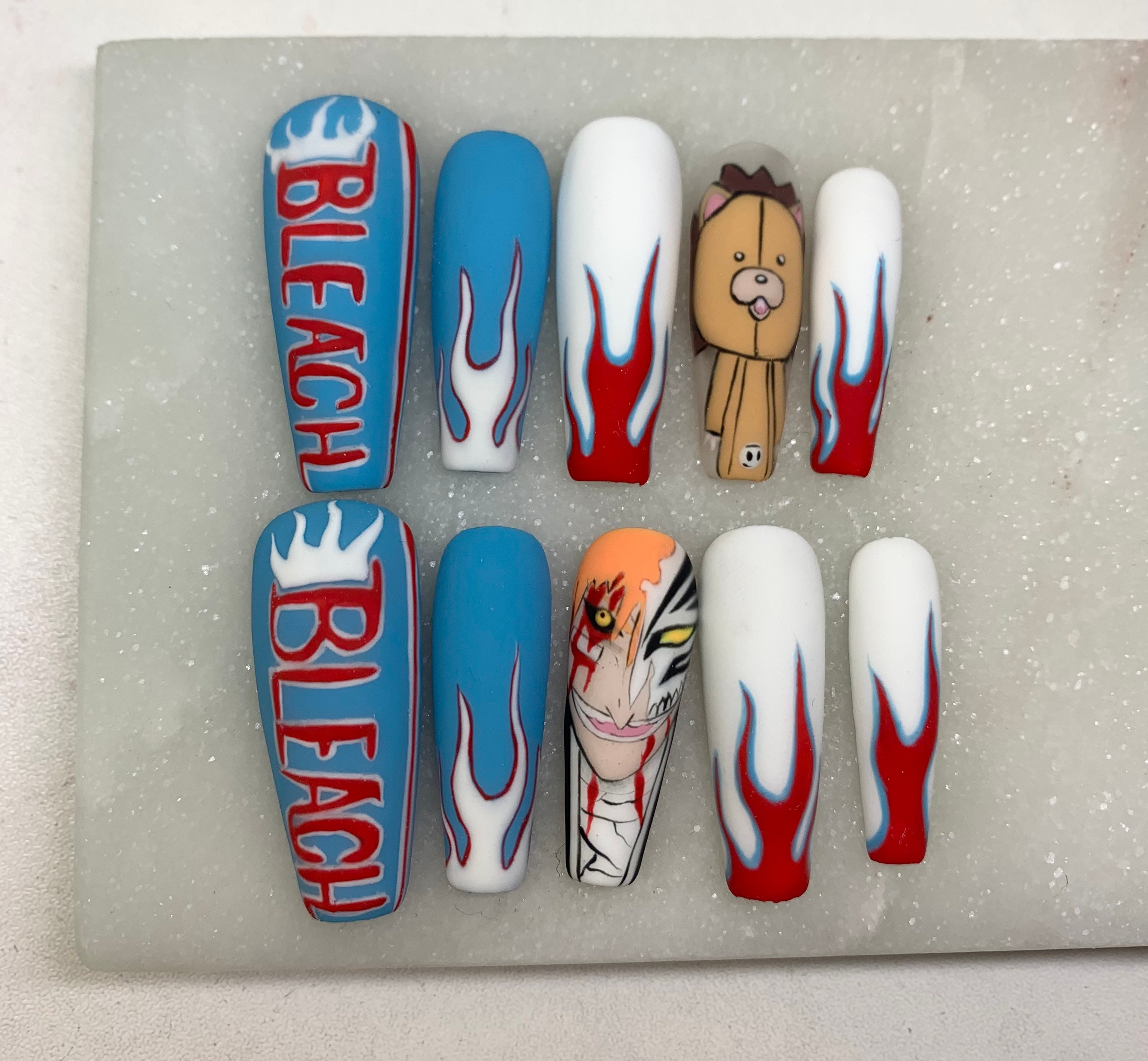 Bleach Nail Art