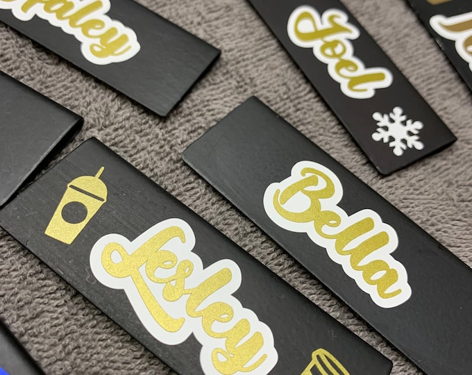 Custom Personalized Starbucks Barista Name Tag Vinyl Sticker DECAL Only ...