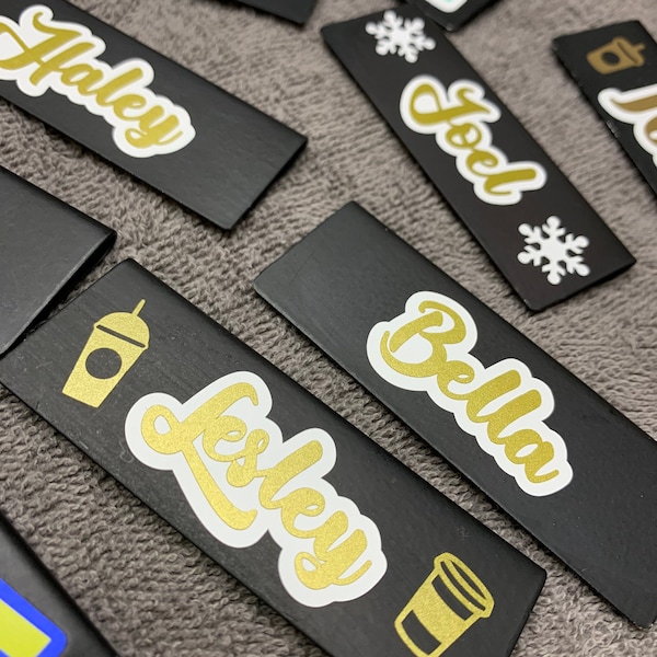 Personalized Starbucks Name Tags - Etsy
