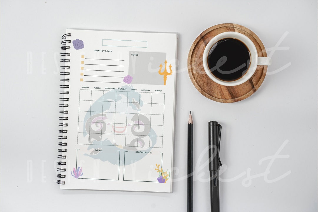 Villains Printable Monthly Planner, Letter A4 Printable, A5 Planner ...