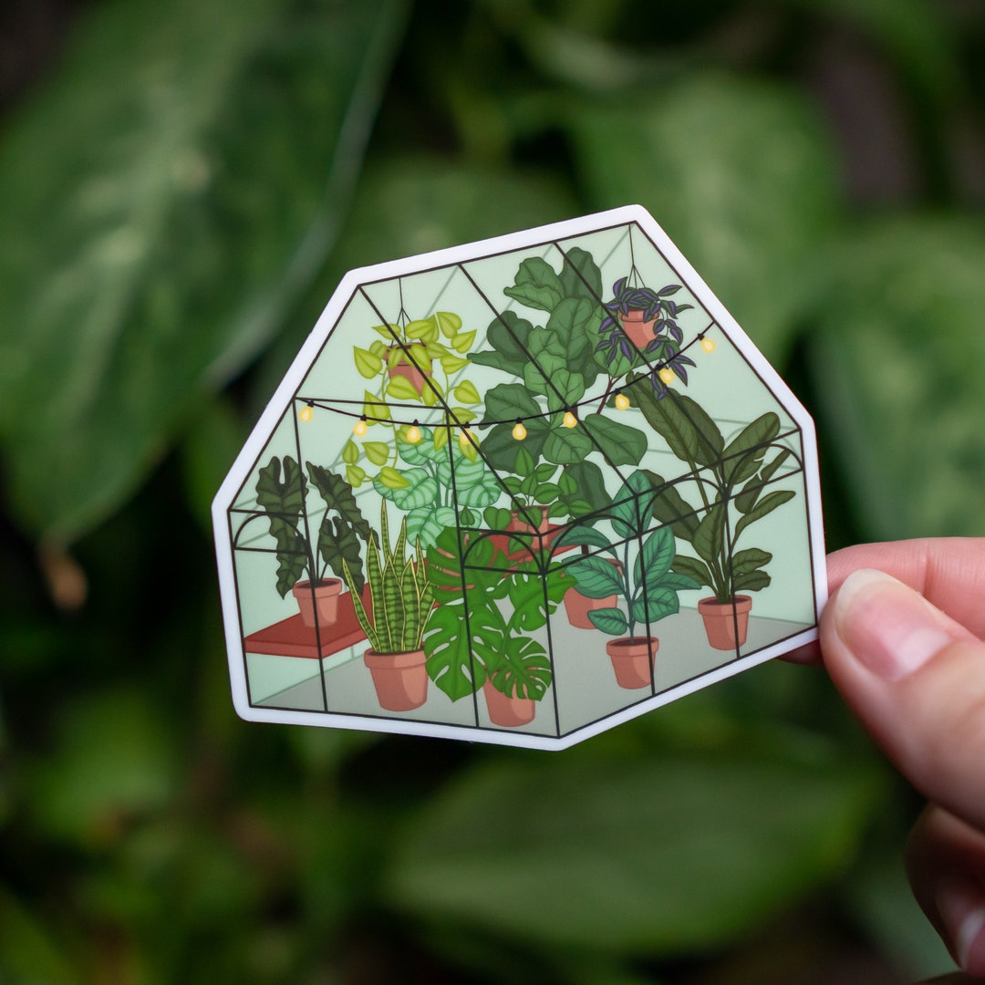 Greenhouse Vinyl Sticker Die Cut Decal Sticker Laptop Tumbler Water ...