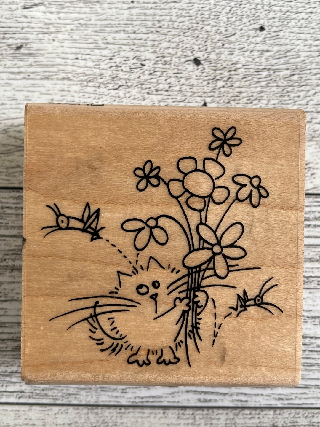 Fluffles the Cat New Rubber Stamp - Etsy