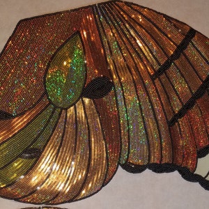 Butterfly Large Sequin Applique Wide 43" Long 34" Wings 103 CM X 87 CM ...