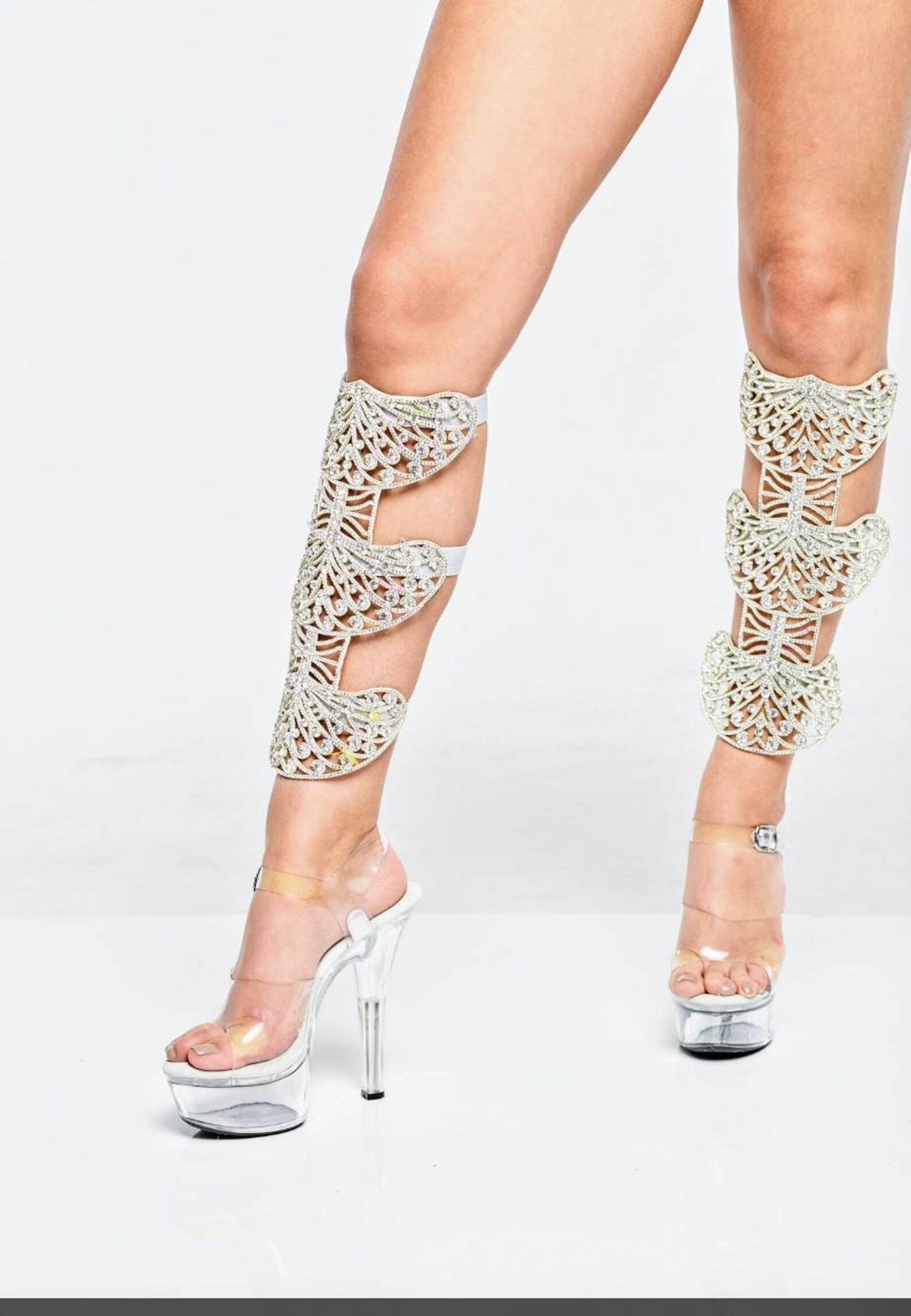 Rhinestone Leg Pieces Leg Sleeves Leg Wrist Crystal Leg - Etsy