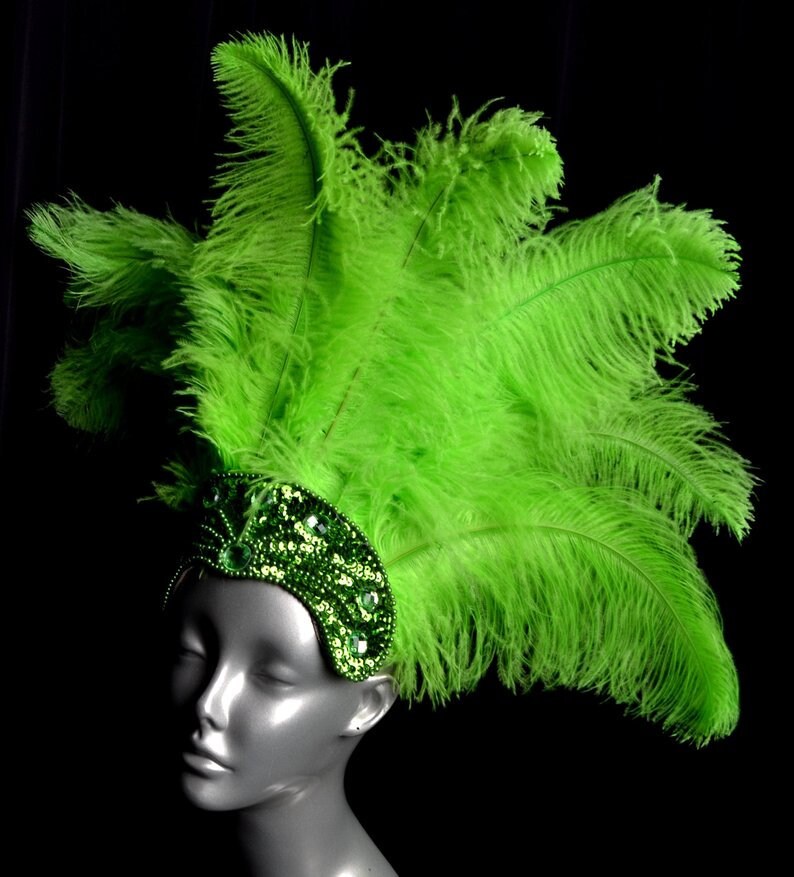 Carnival FEATHERS Carnival Crown Made in USA | Etsy