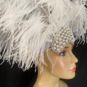 Feather New Model Ostrich Feather New Crystal Headdress Headpiece ...