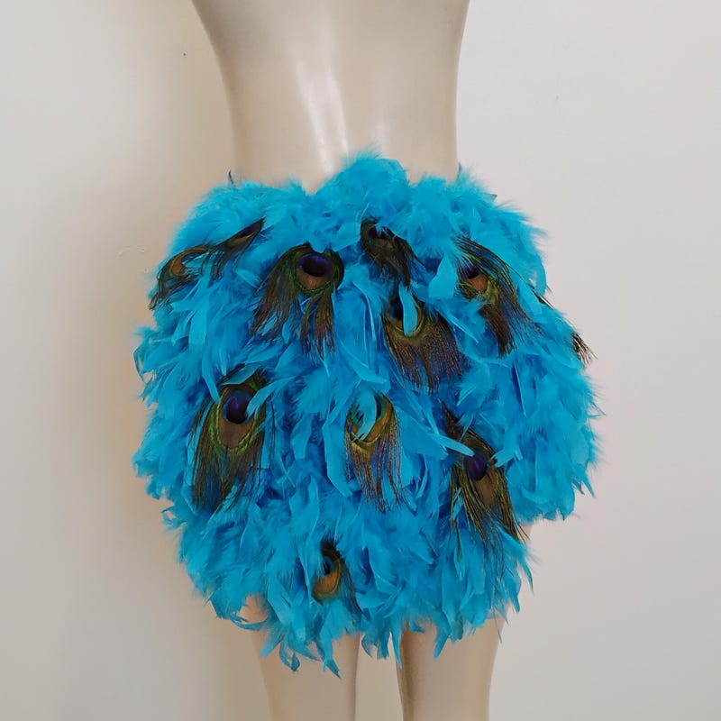 Peacock Bra With Feathers - Etsy