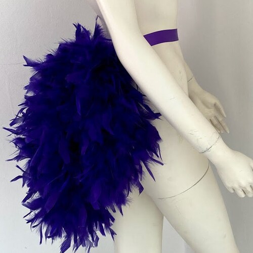 Simple Economical Feather Tail Fan Tail Back Bustle Boa Tutu - Etsy