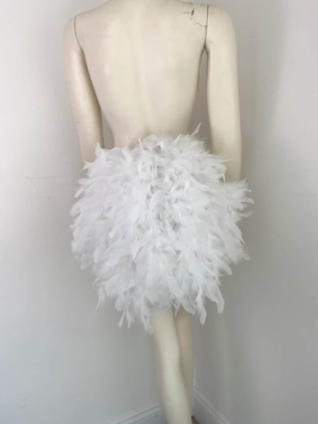 Feather Tail Fan Bustle: Showgirl Burlesque Costume, Made in USA - Etsy