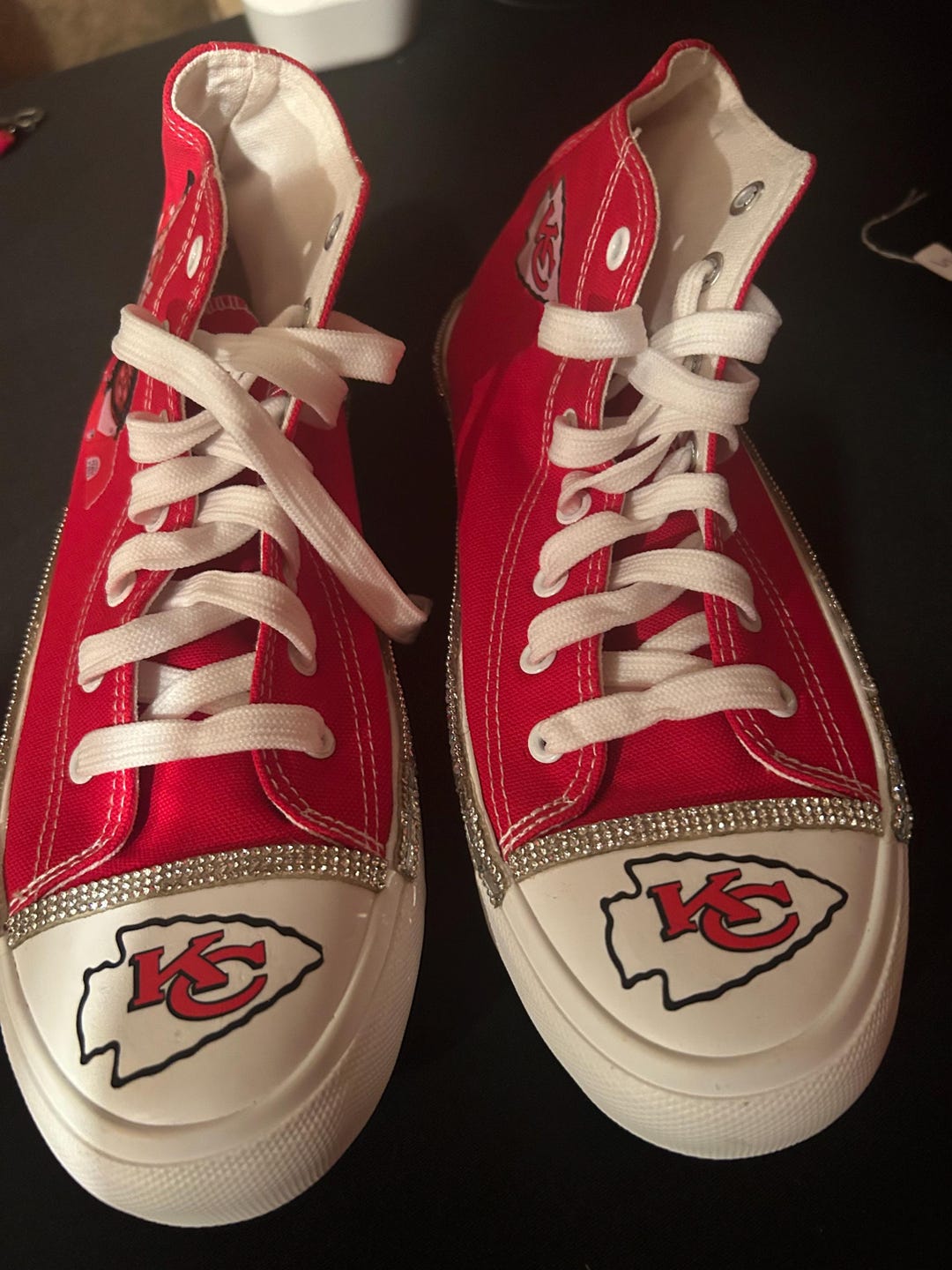 Red High Top Tennis Shoes MAHOMES & Pacheco Kansas City Chiefs - Etsy