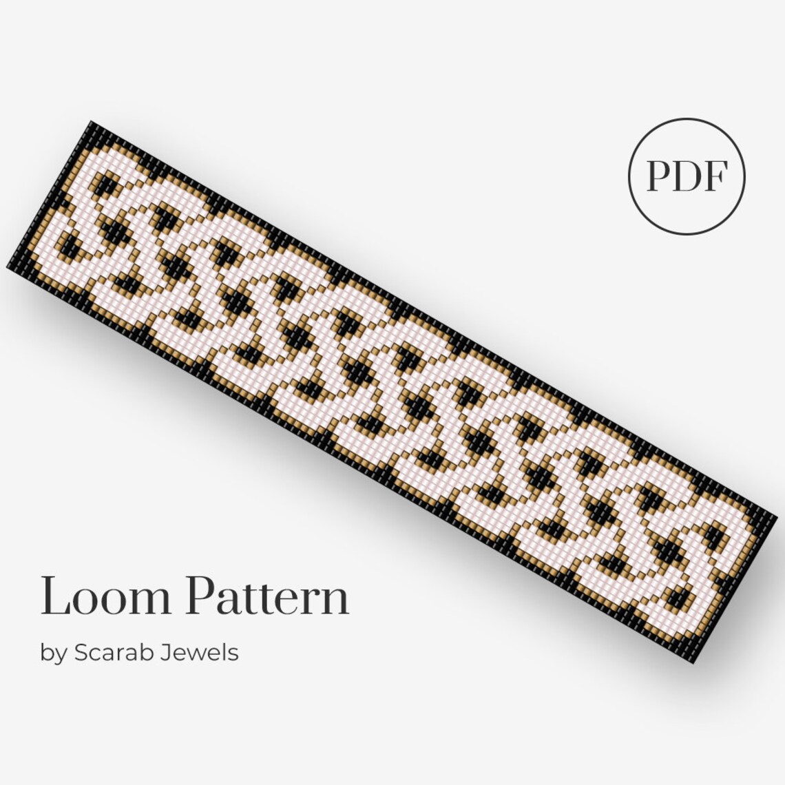 Celtic Knot Pattern Loom Beading Bracelet Cuff Bead - Etsy