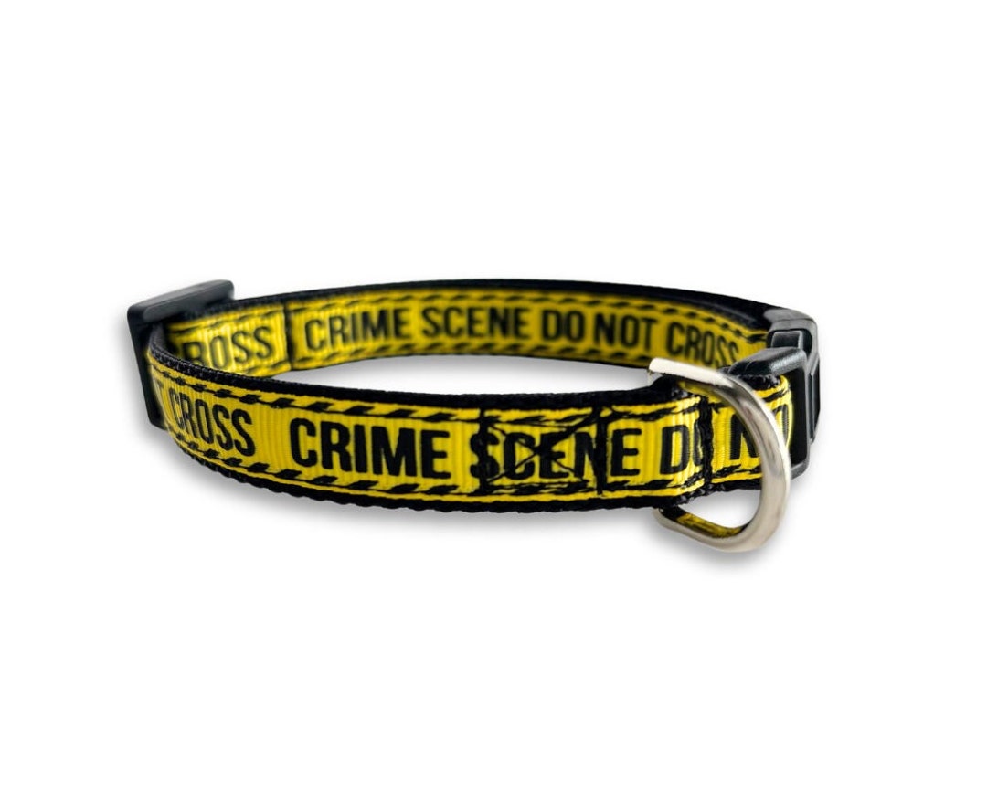 Crime Scene Collar, Breakaway Cat Collar, Mini Teacup Dog Collar, Don't ...