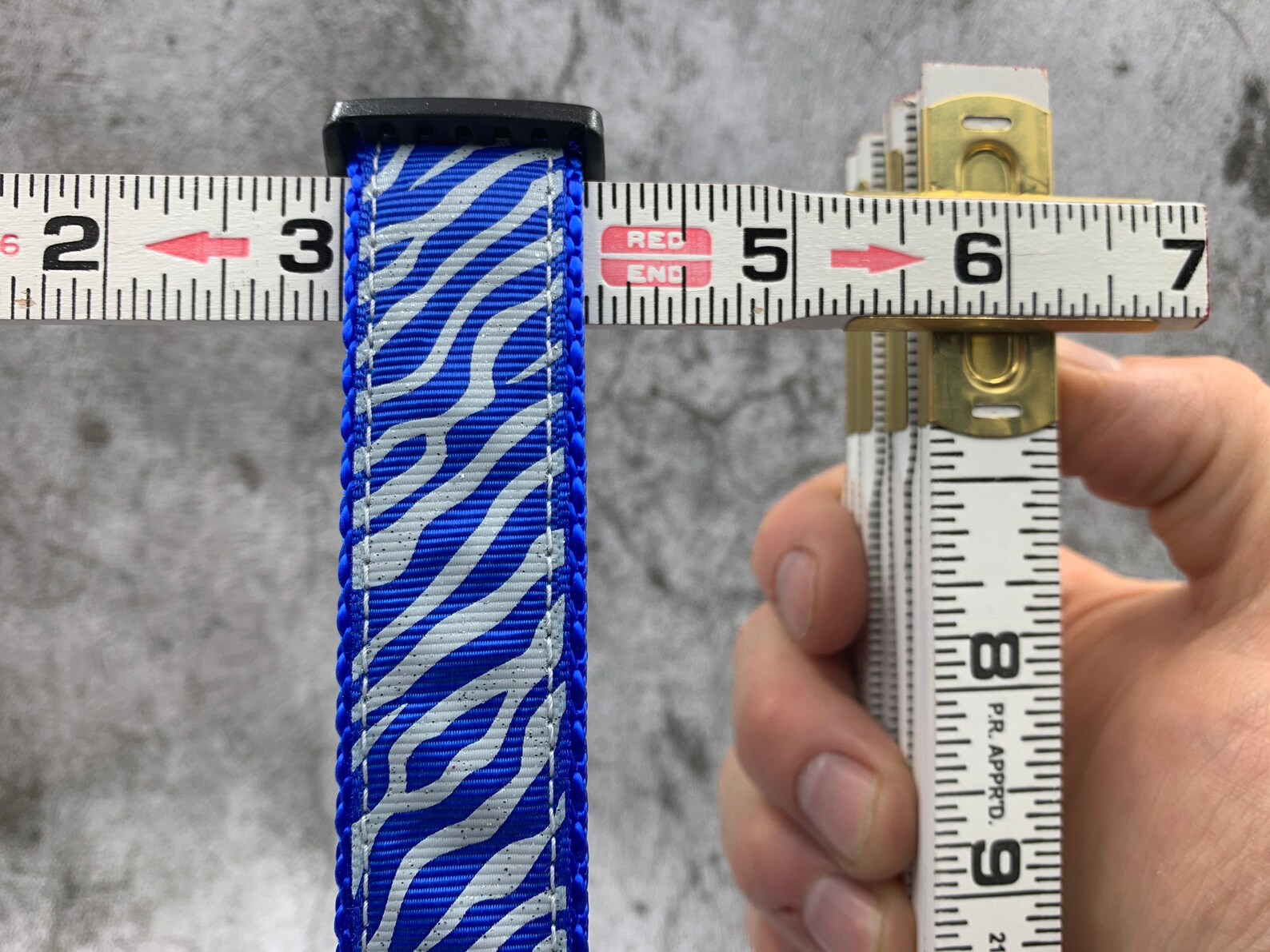 Tiger Print Dog Collar Medium and Large Adjustable Size Blue - Etsy