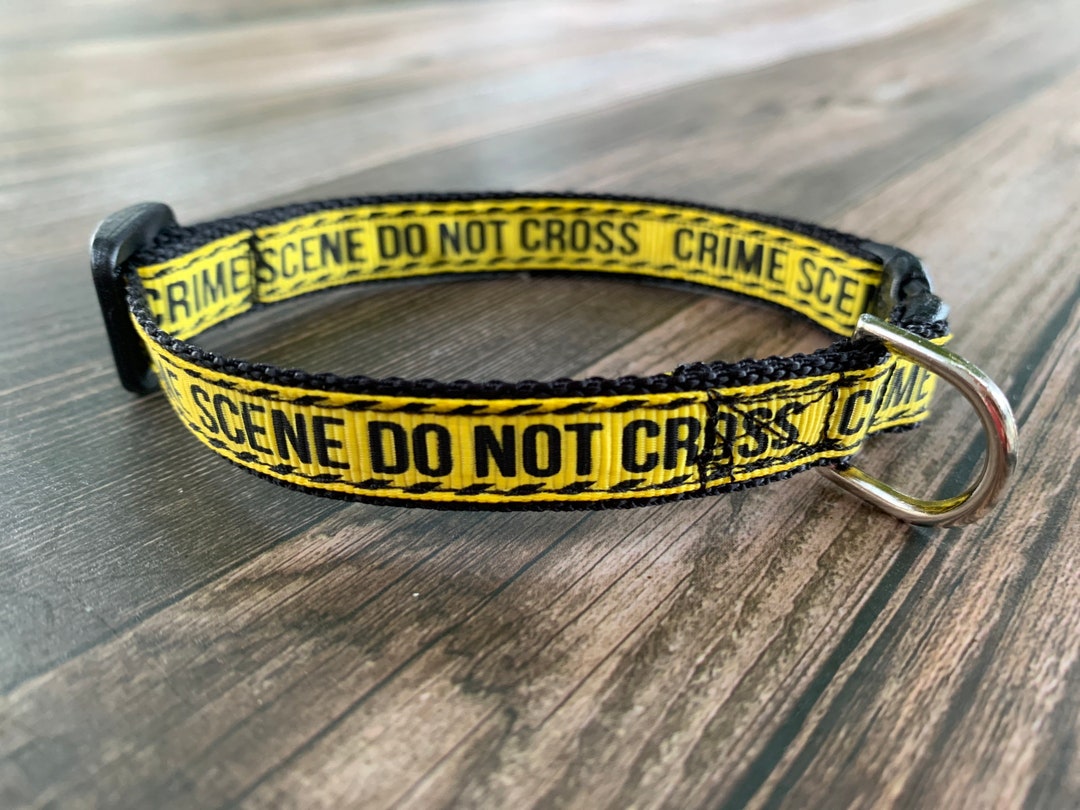 Crime Scene Collar Breakaway Cat Collar Mini Teacup Dog - Etsy