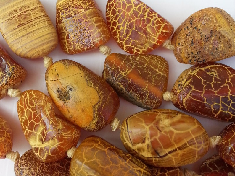 Snake Skin Agate Irregular Nugget Shape Size Around 40x25mm To | Etsy