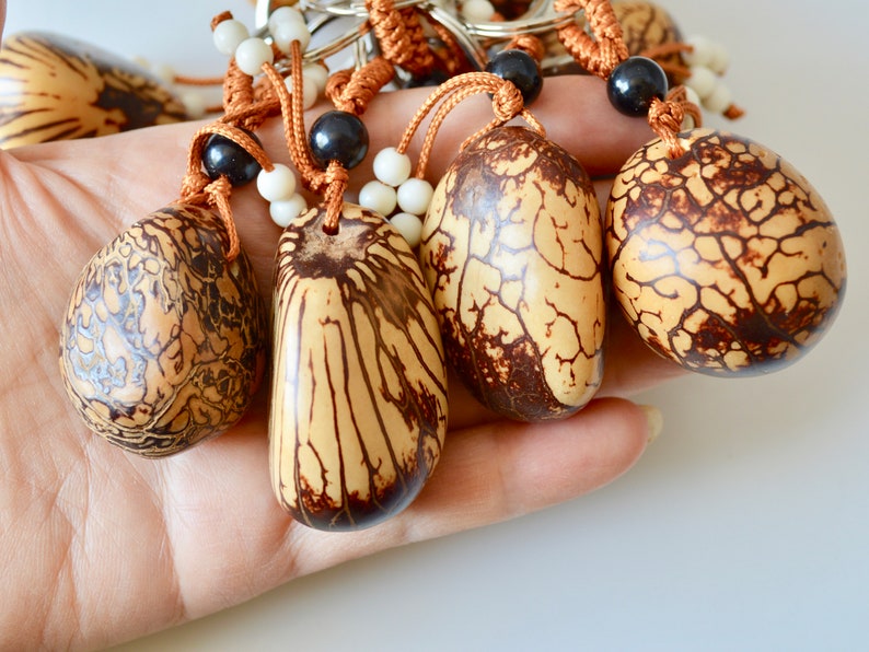 Tagua Nut Pendant: Natural Seed Bead, Smooth Nugget (30-40x40-50mm) - Etsy