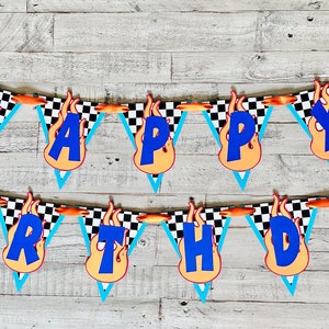 Race Car Birthday Banner: Racing Theme Party Decorations - Etsy