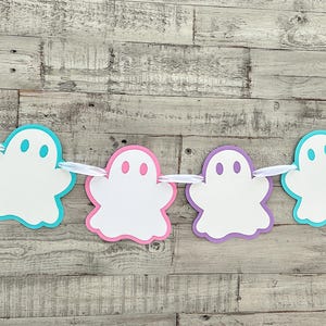 Pastel Ghost Banner: Spooky Halloween Cardstock Decor - Etsy