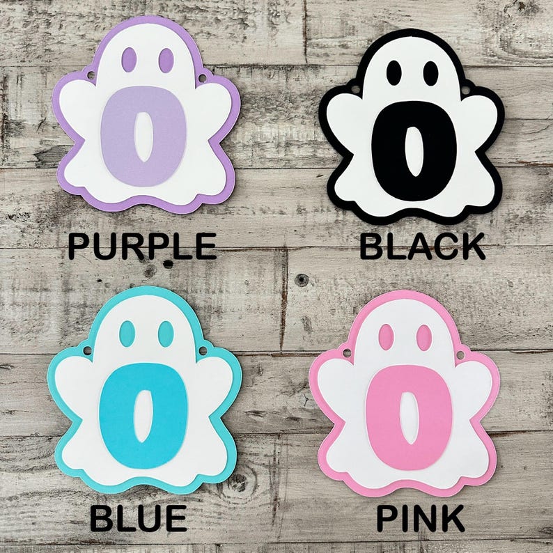 Pastel Ghost Banner: Spooky Halloween Cardstock Decor - Etsy