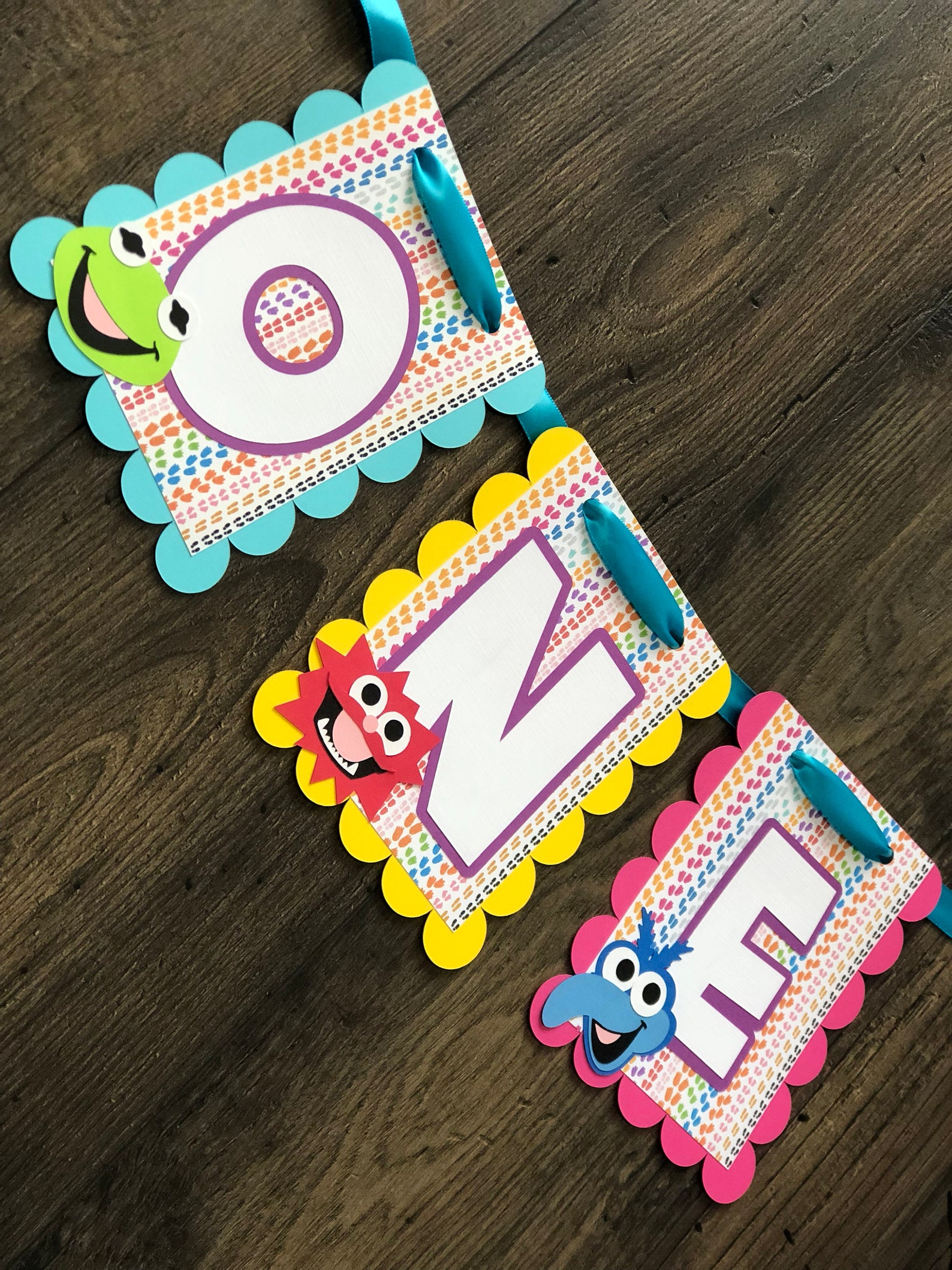 Muppet Babies Banner Happy Birthday Banner Muppet Babies | Etsy