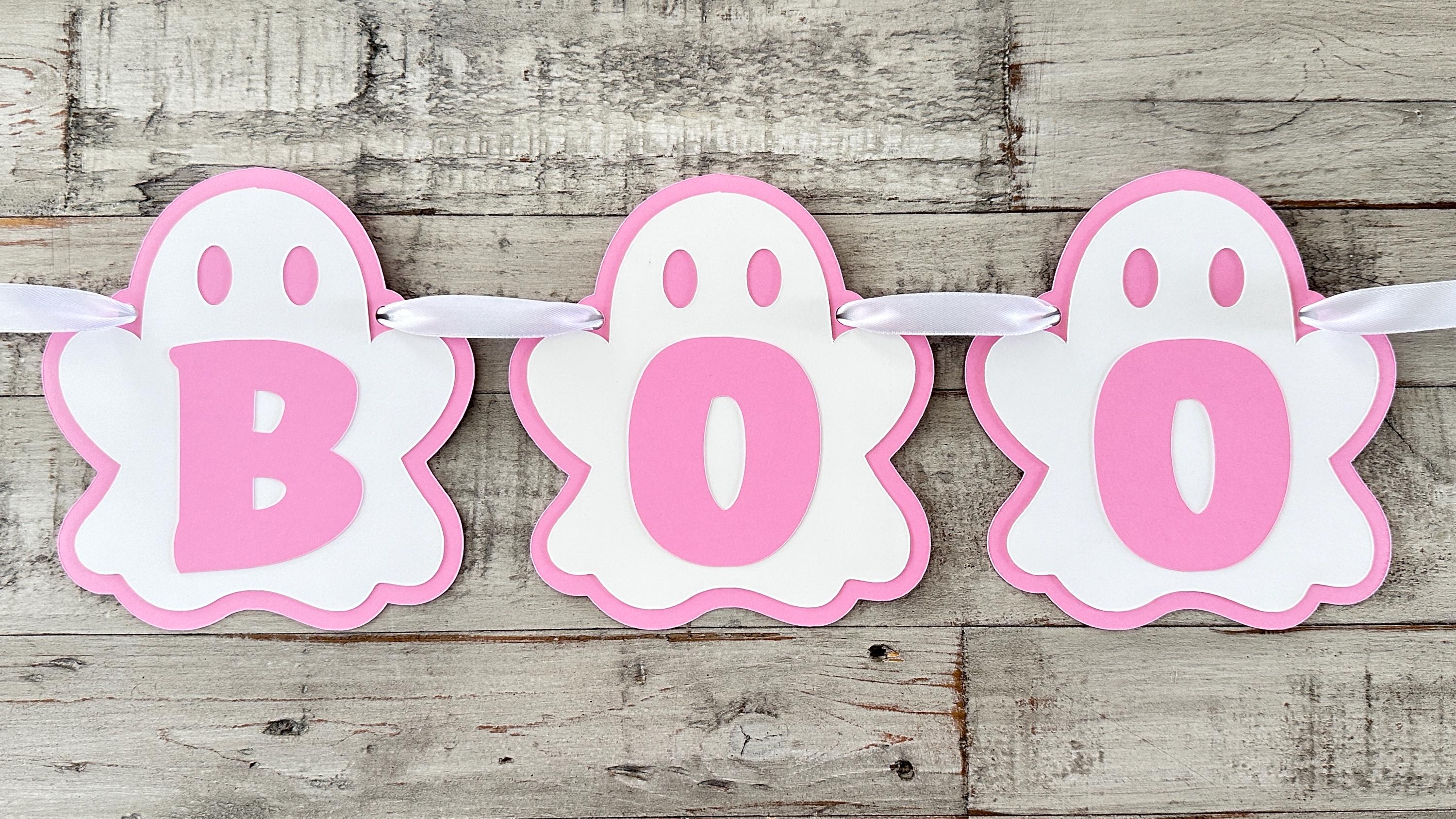 Pastel Ghost Banner: Spooky Halloween Cardstock Decor - Etsy