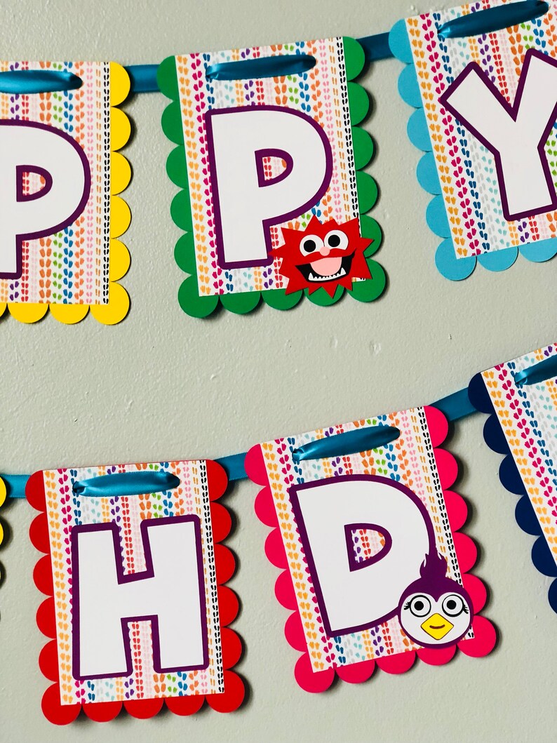 Muppet Babies Banner Happy Birthday Banner Muppet Babies - Etsy