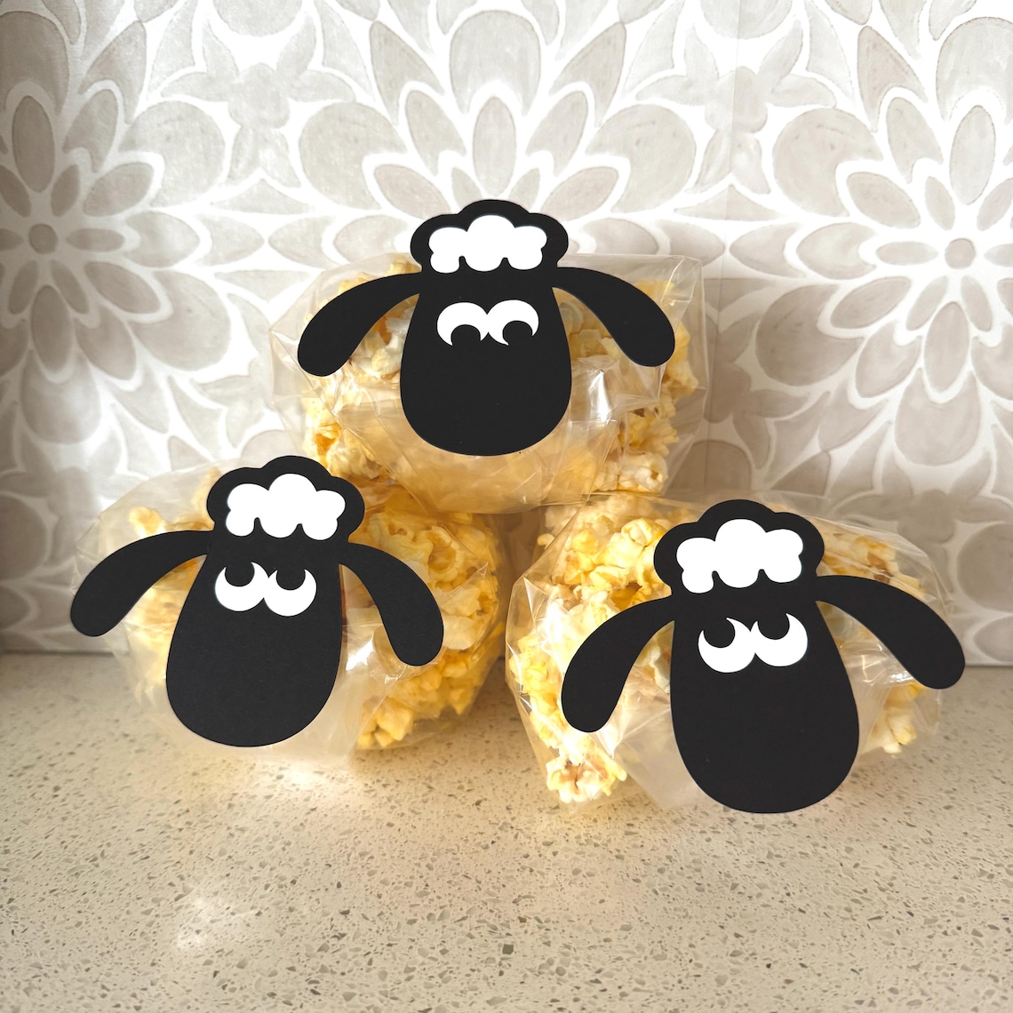 Sheep Birthday Party Decorations: Sheep Popcorn Bags - Etsy