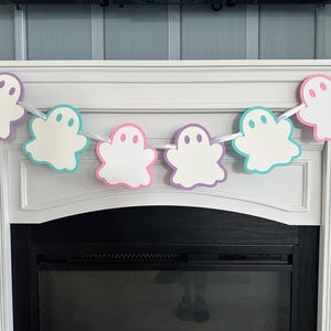 Pastel Ghost Banner: Spooky Halloween Cardstock Decor - Etsy
