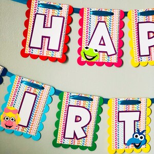 Muppet Babies Banner, Happy Birthday Banner, Muppet Babies Party ...